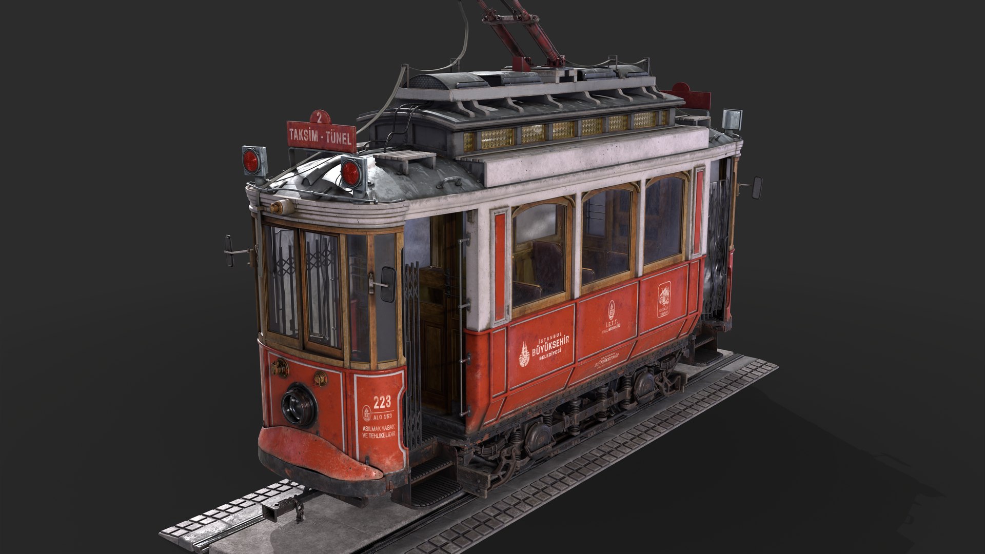 Old Tram Istanbul 3D - TurboSquid 2326937