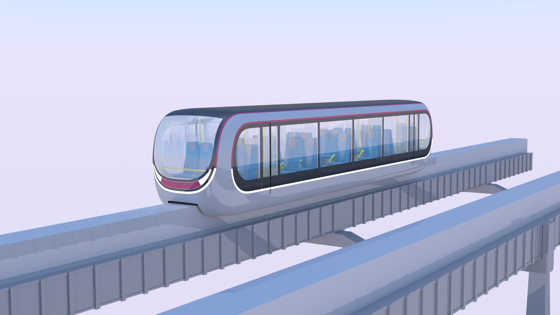 Monorail Train Concept 2023 3D - TurboSquid 2064610