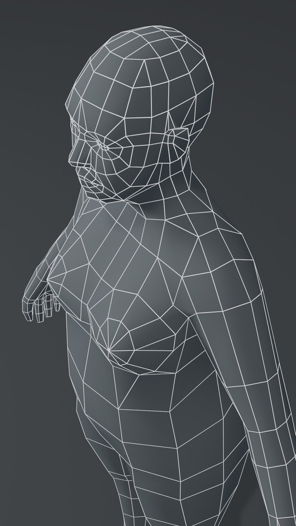 3D Model Female Body Fat Base Mesh - TurboSquid 1655597