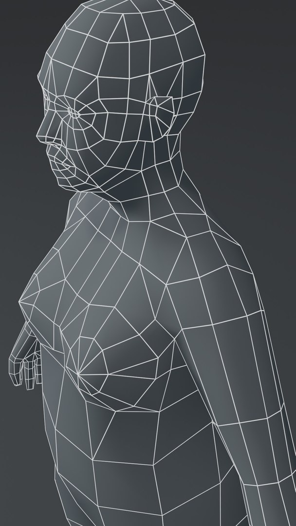 3D Model Female Body Fat Base Mesh - TurboSquid 1655597