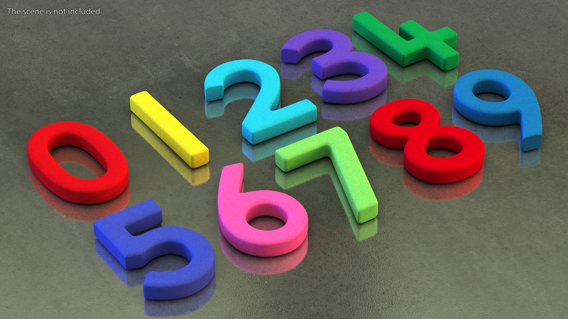Paper Numbers Set 3D - TurboSquid 1774114