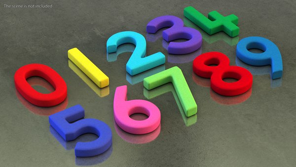 Paper Numbers Set 3D - TurboSquid 1774114