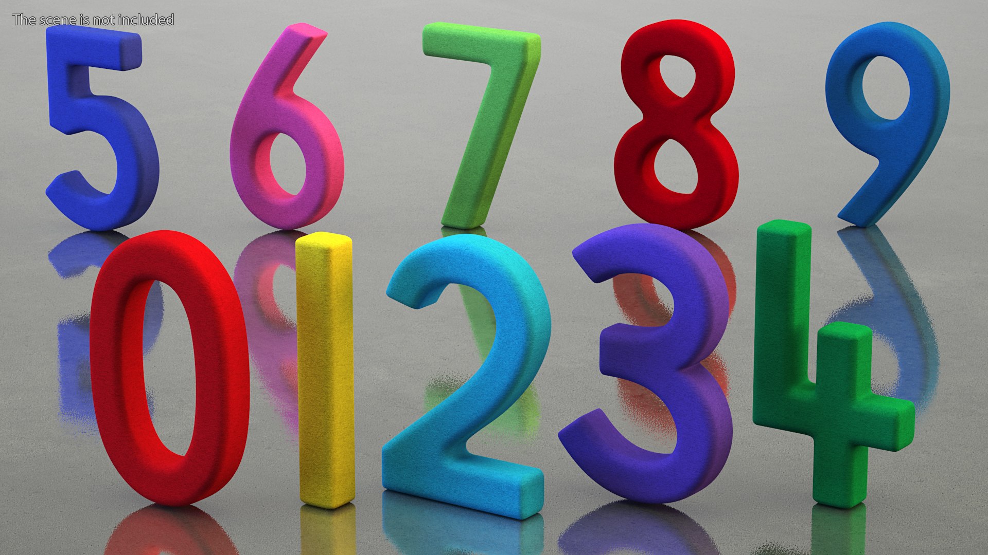 Paper Numbers Set 3D - TurboSquid 1774114