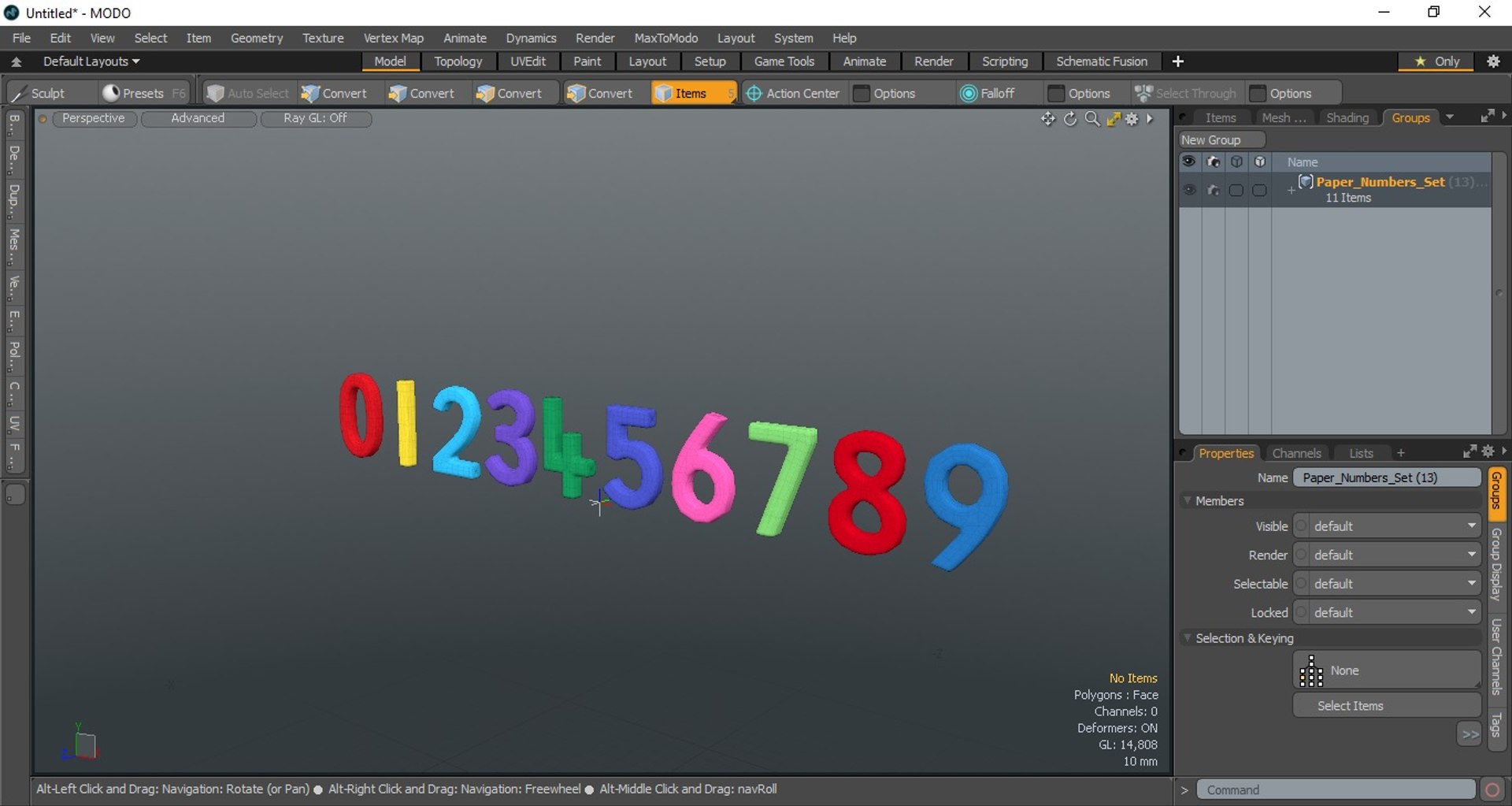 Paper Numbers Set 3D - TurboSquid 1774114