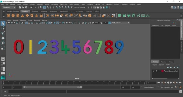 Paper Numbers Set 3D - TurboSquid 1774114