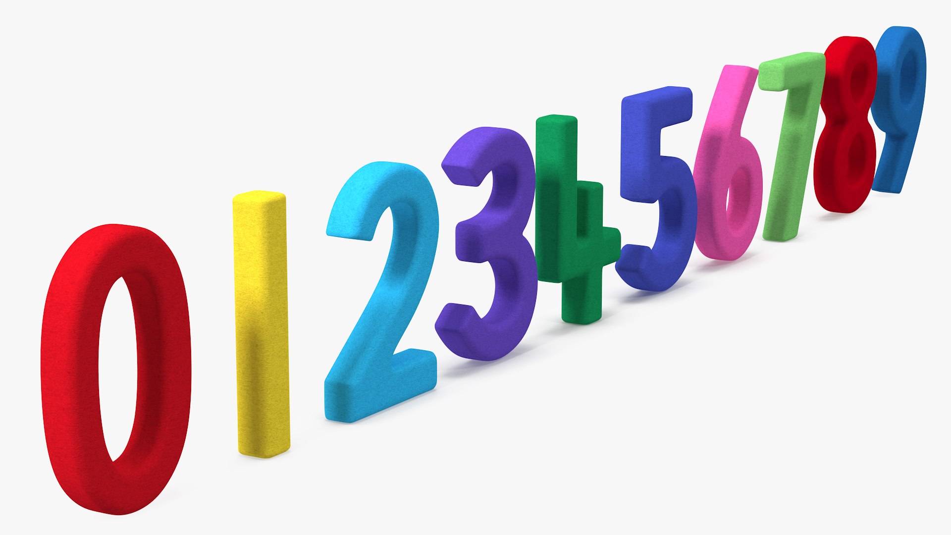 Paper Numbers Set 3D - TurboSquid 1774114