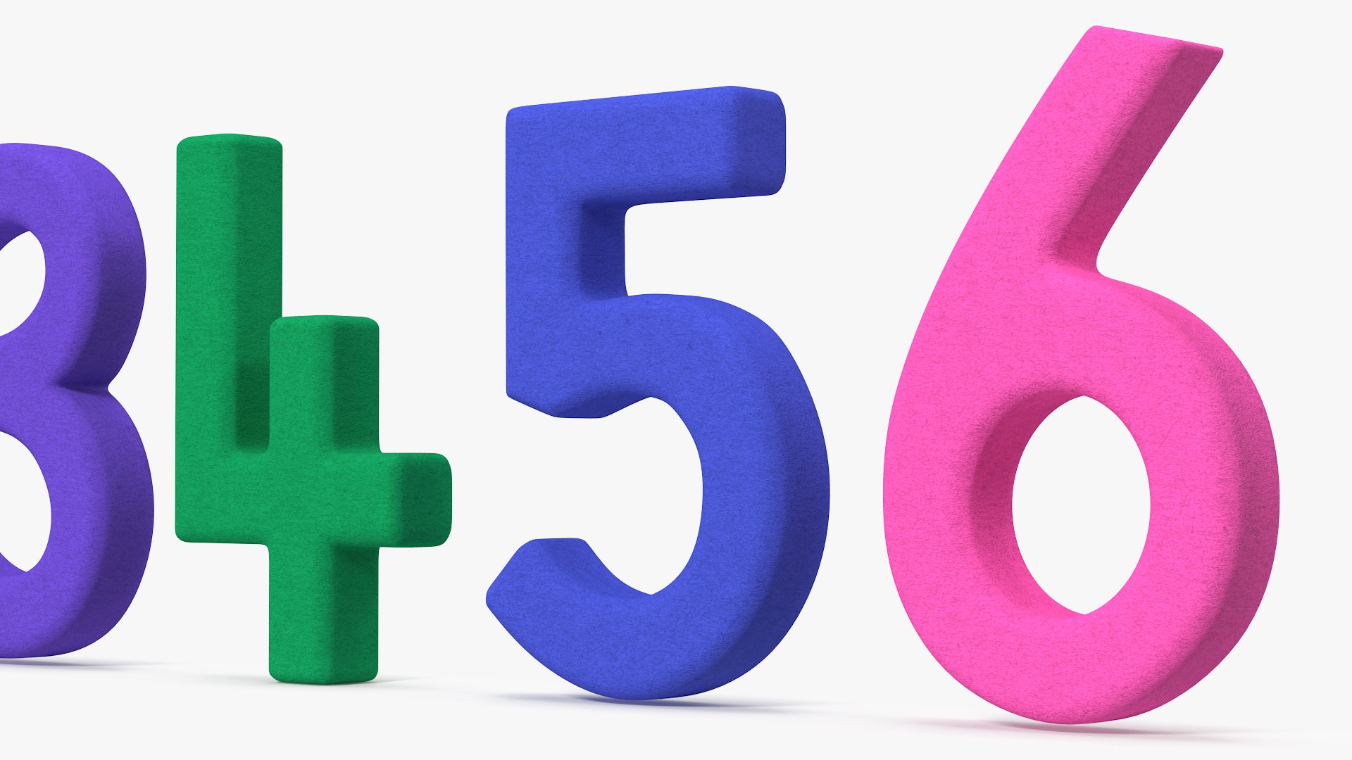 Paper Numbers Set 3D - TurboSquid 1774114