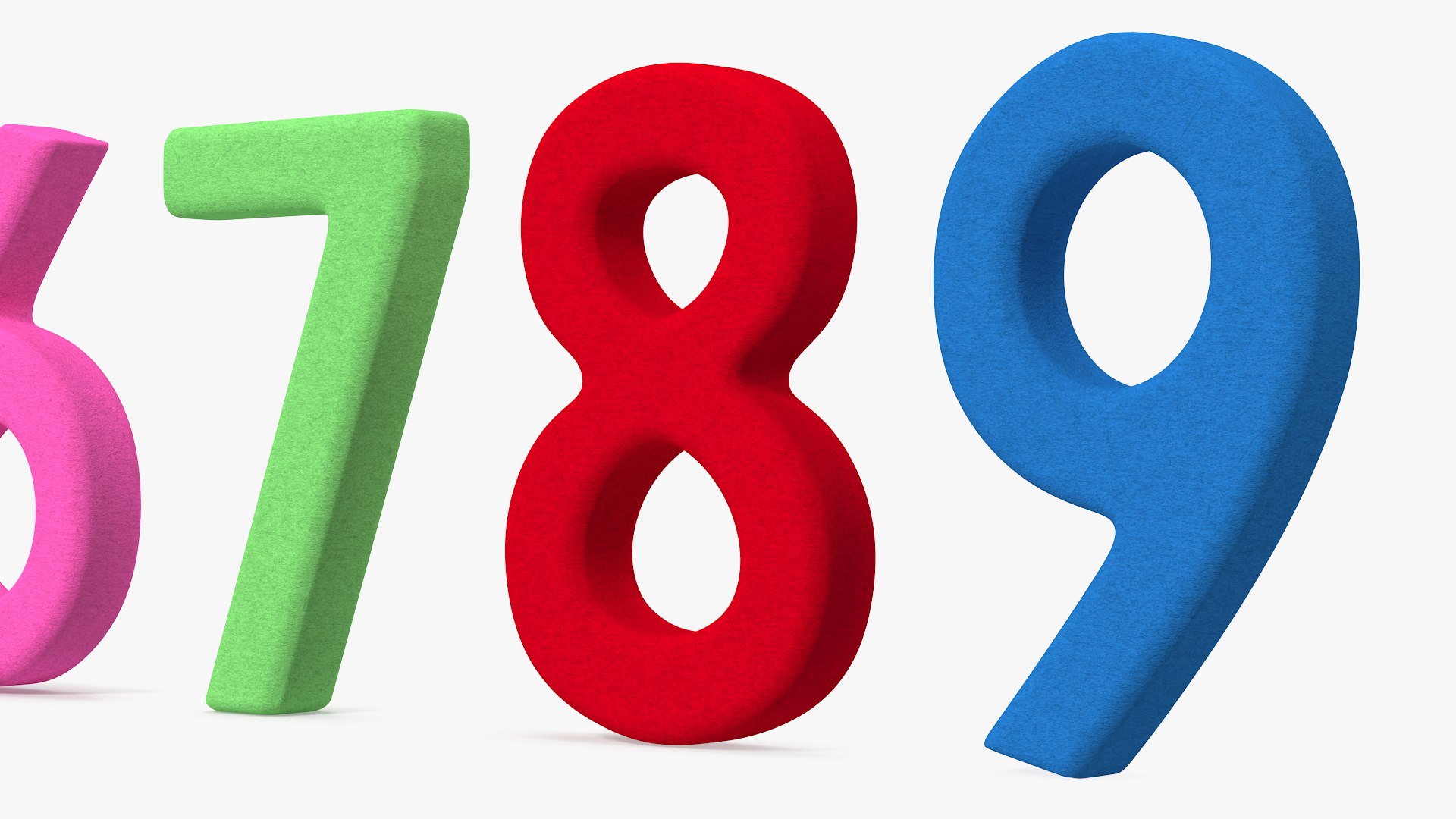 Paper Numbers Set 3D - TurboSquid 1774114