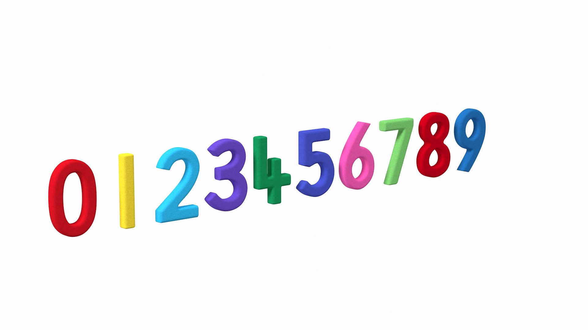 Paper Numbers Set 3D - TurboSquid 1774114
