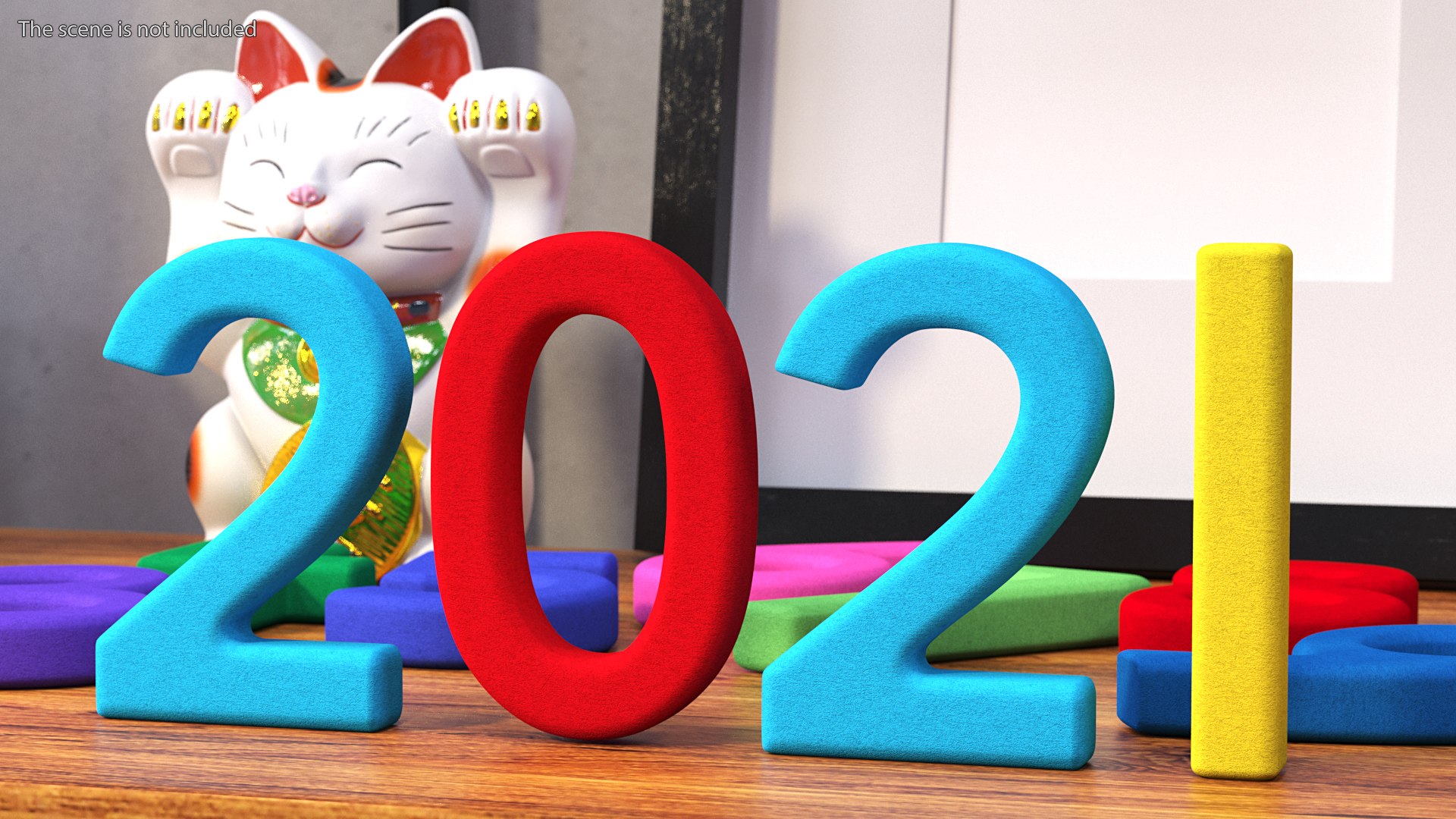Paper Numbers Set 3D - TurboSquid 1774114