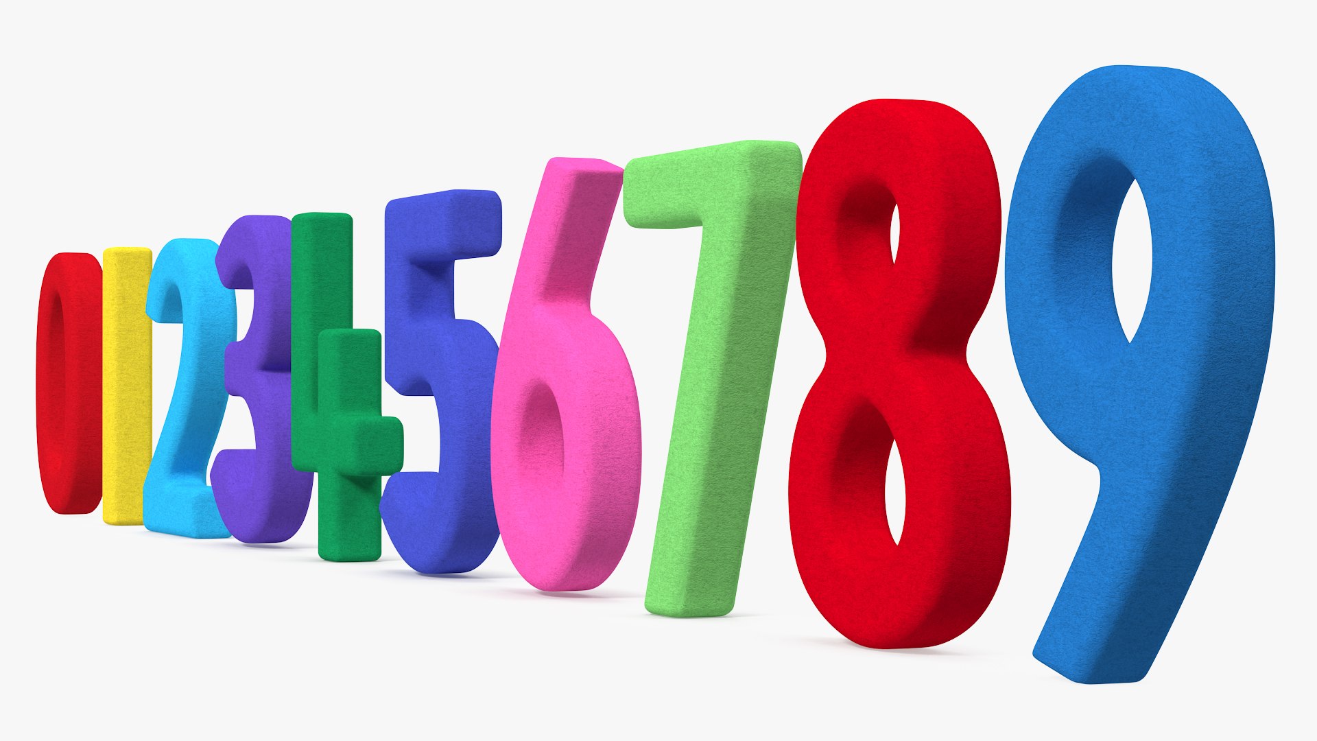 Paper Numbers Set 3D - TurboSquid 1774114
