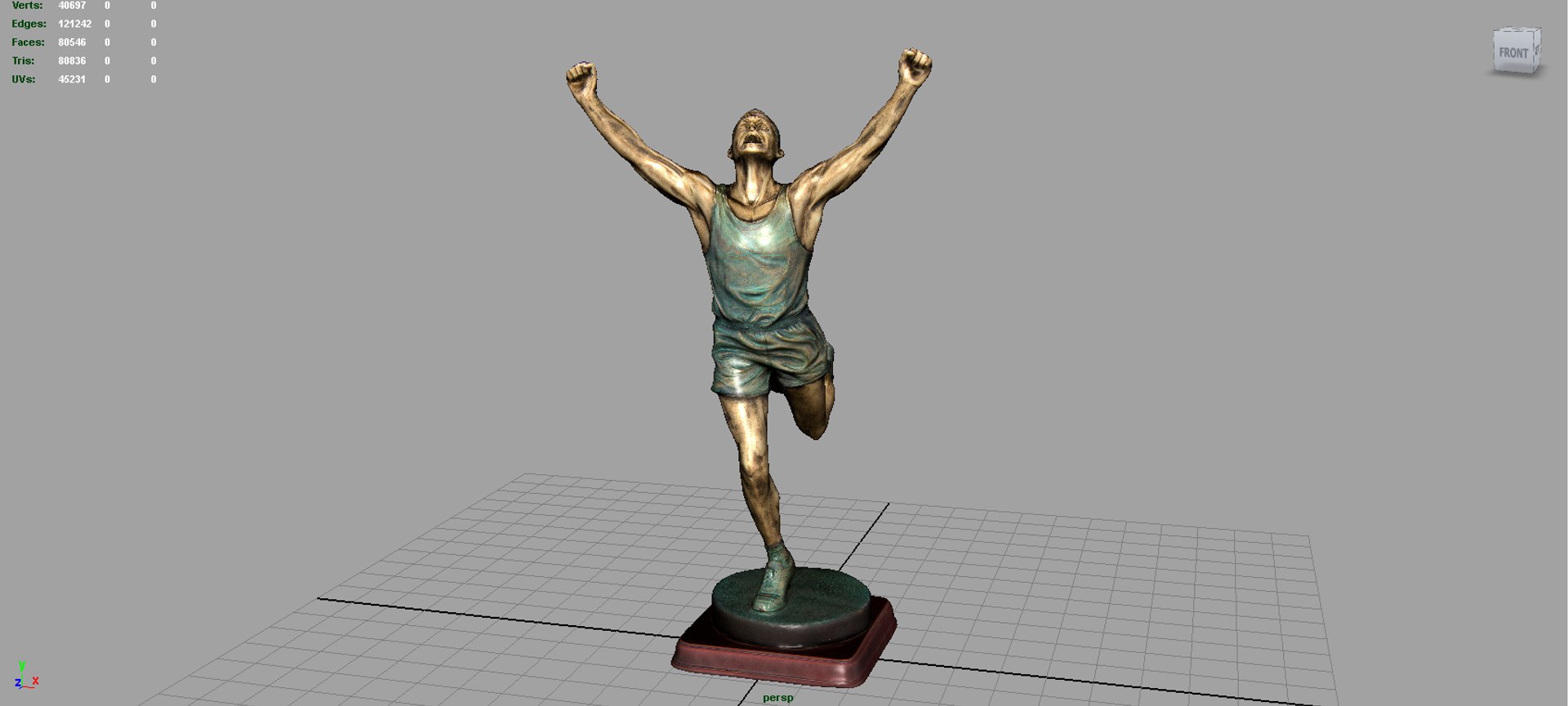 Runner Trophy Model - TurboSquid 1240329