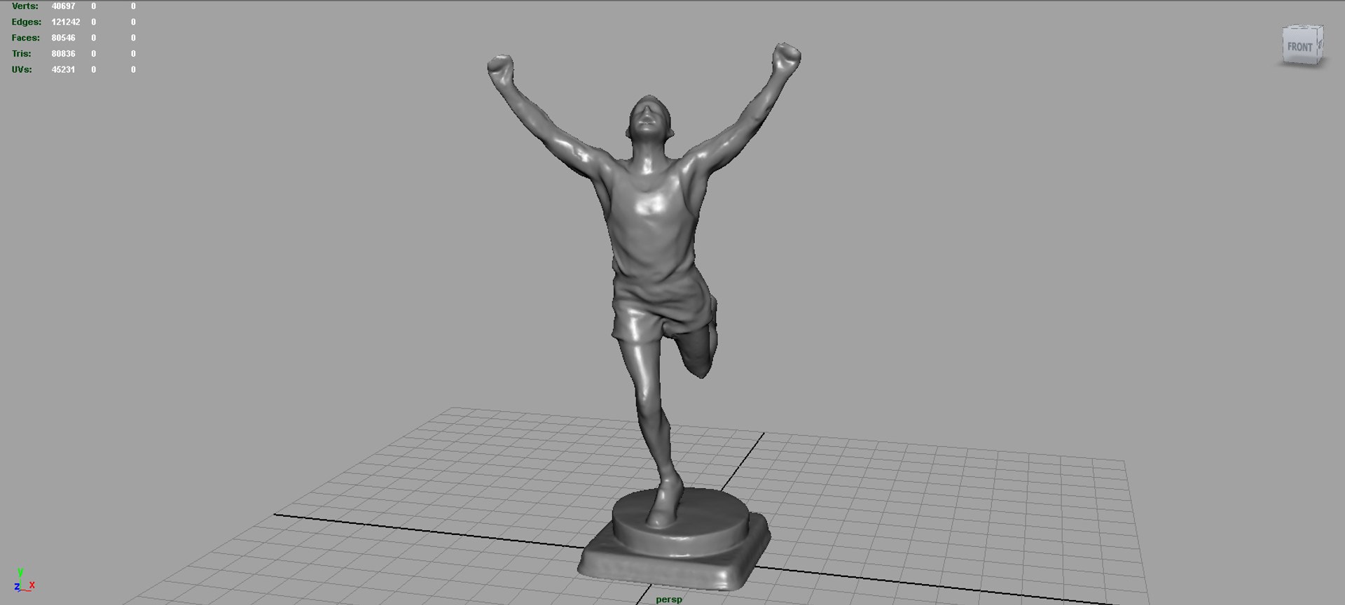 Runner Trophy Model - TurboSquid 1240329