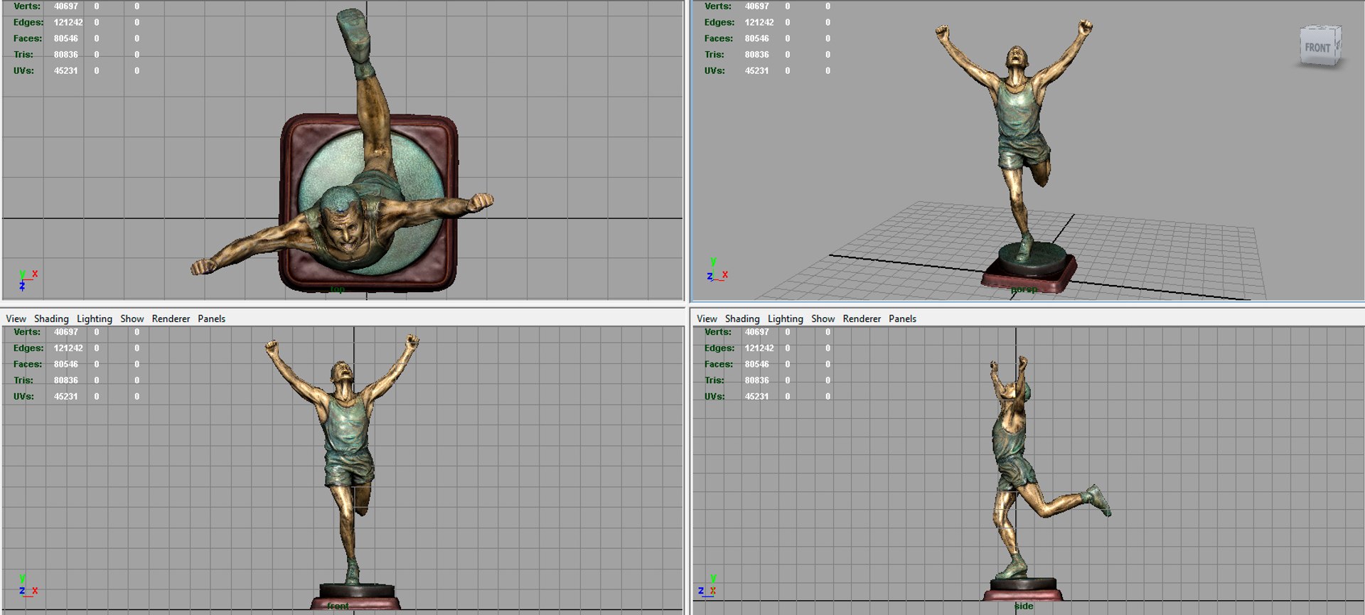 Runner Trophy Model - TurboSquid 1240329