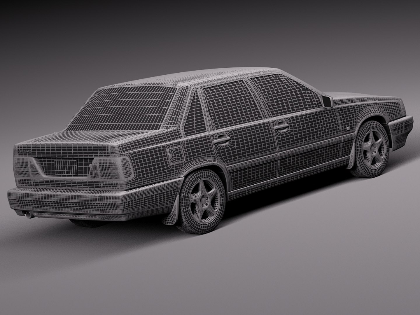 3d model sedan 1997 1991