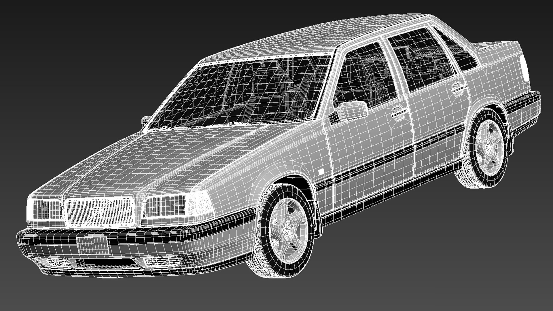 3d Model Sedan 1997 1991