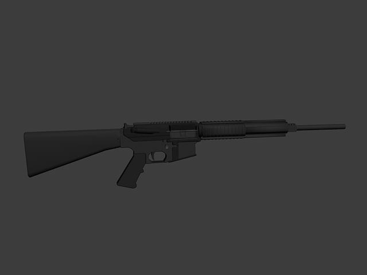 Sr25 Sniper Rifle 3d Max