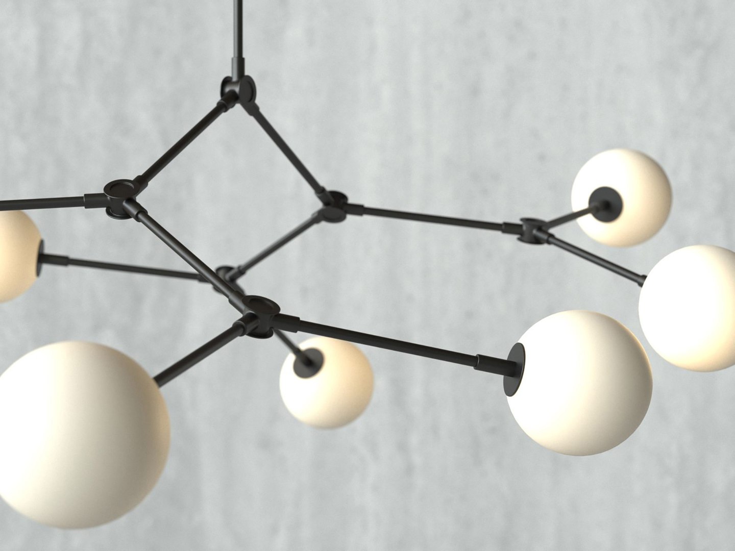 3D Drop Chandelier Bulp Pendant Lamp - TurboSquid 2165078