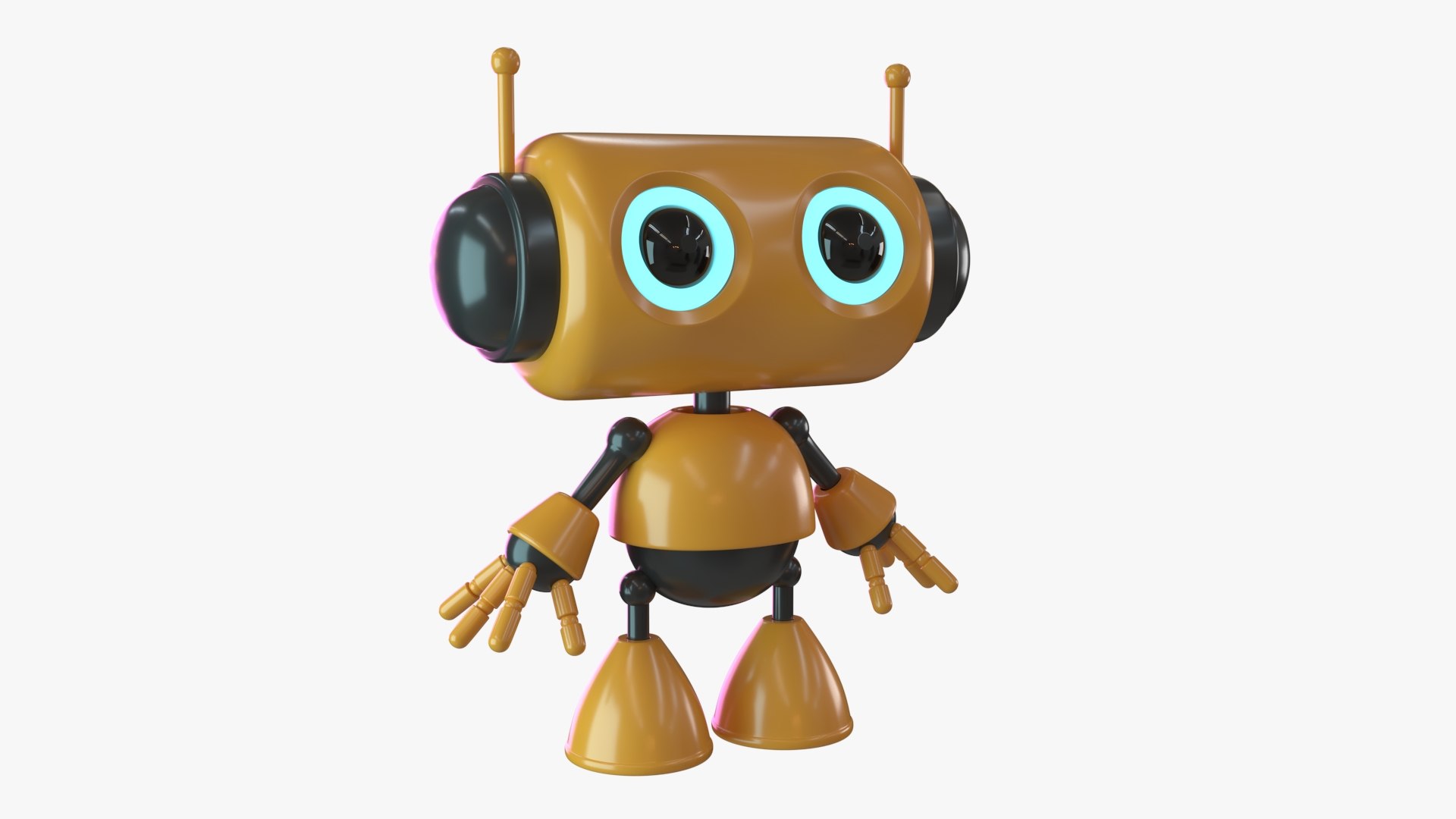 3D Cute Robot 3D - TurboSquid 1921880