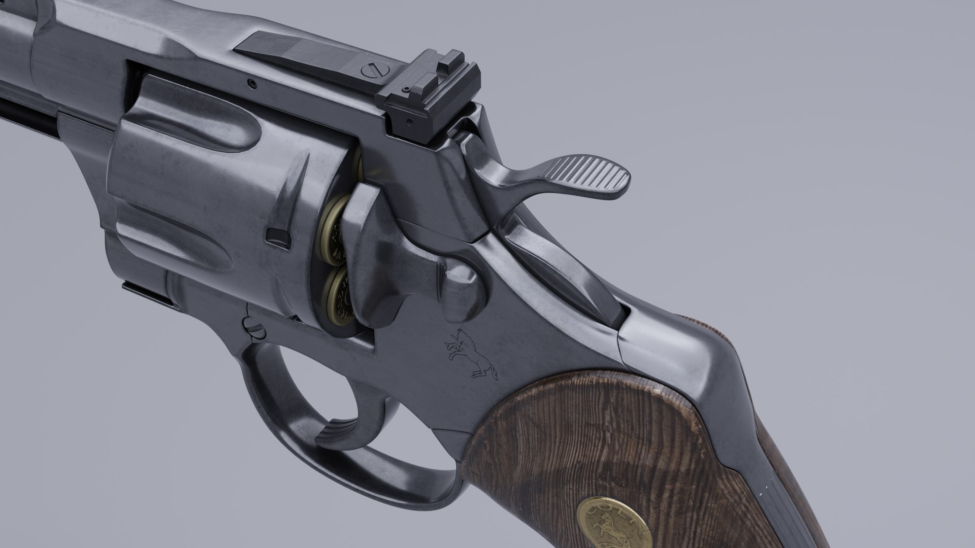 3D Colt python 357 4 inch polished model - TurboSquid 2035861