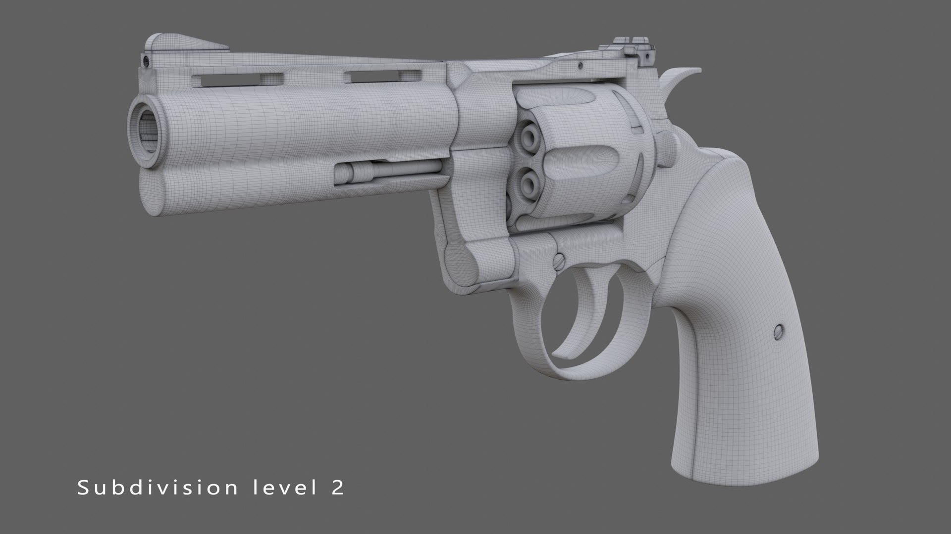 3D Colt python 357 4 inch polished model - TurboSquid 2035861