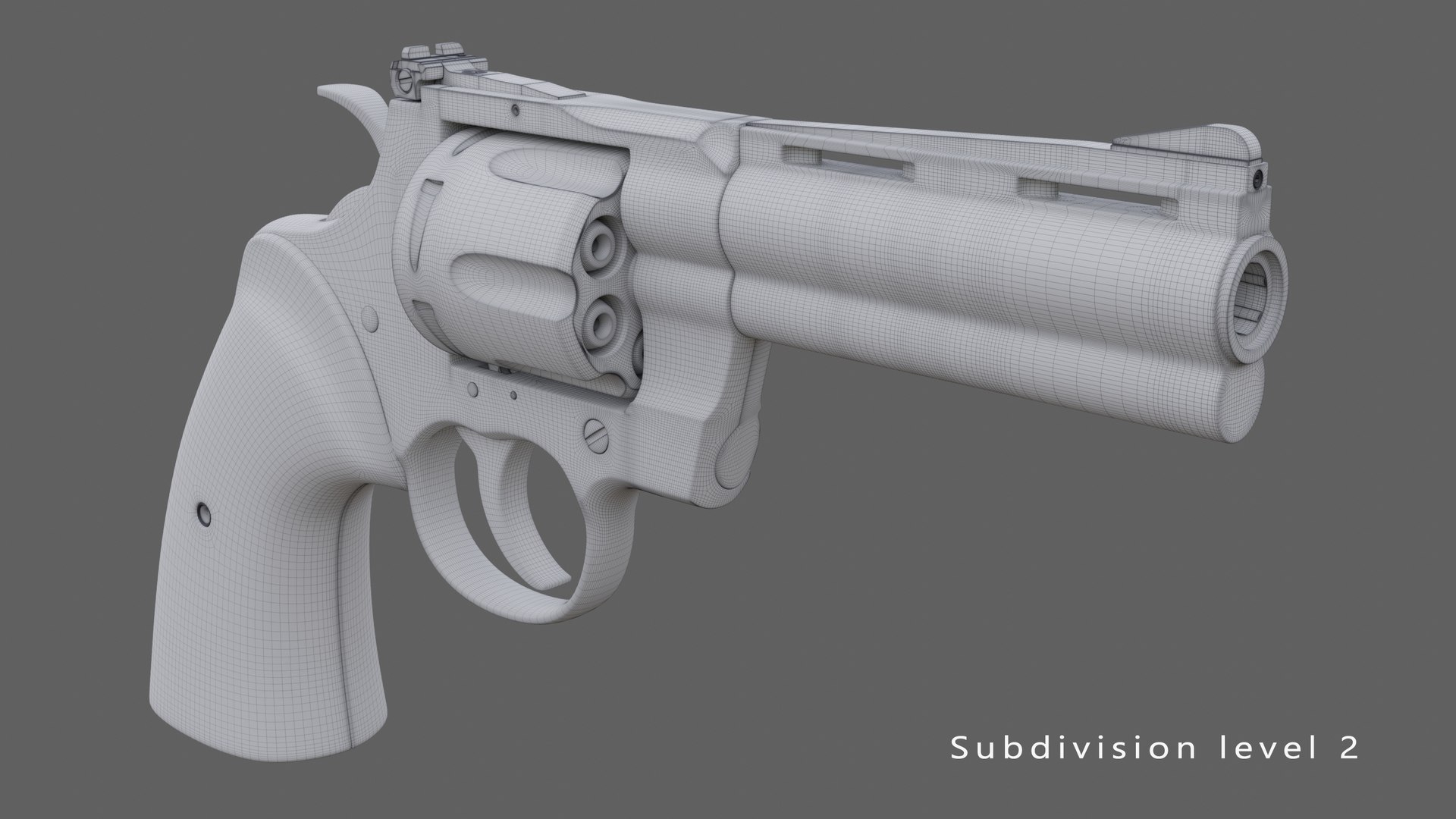 3D Colt python 357 4 inch polished model - TurboSquid 2035861