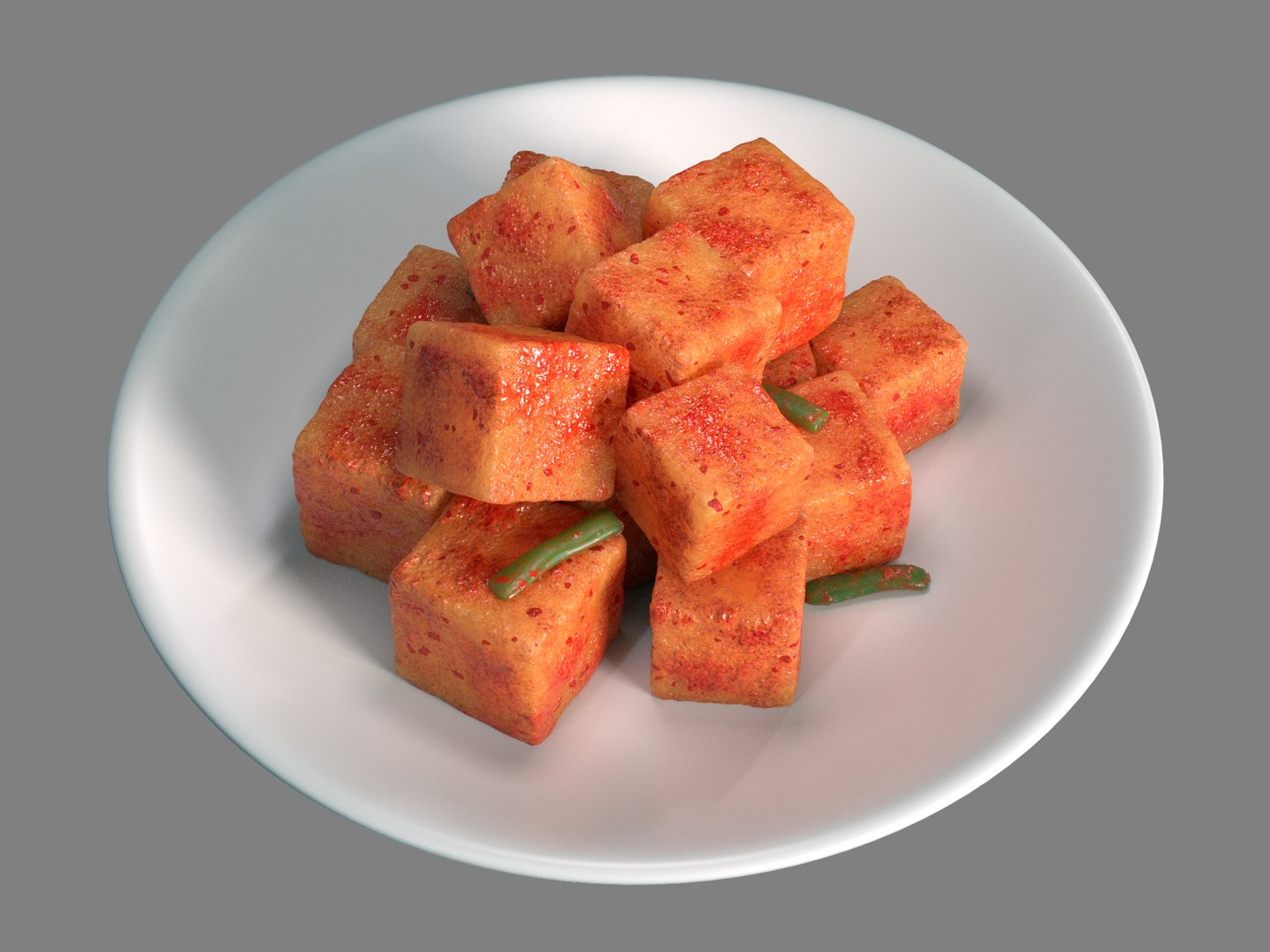 3D Kkakdugi - Diced Radish Kimchi - Korean Food - TurboSquid 2370447