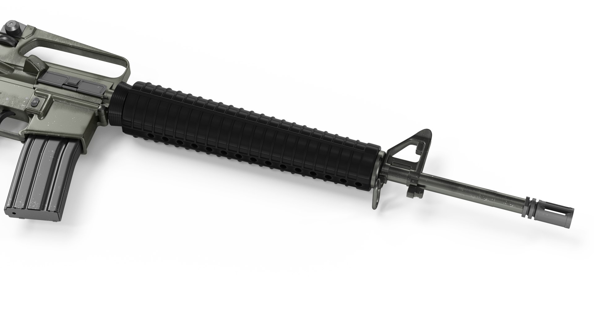 3D M16 A2 Modern Firearm - TurboSquid 2189792