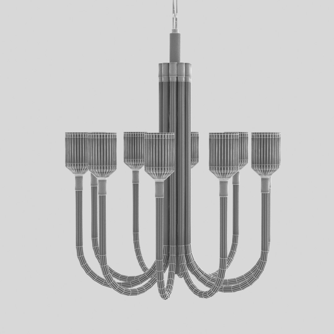 Chandelier Visual Comfort Reverie 3D Model - TurboSquid 1235989