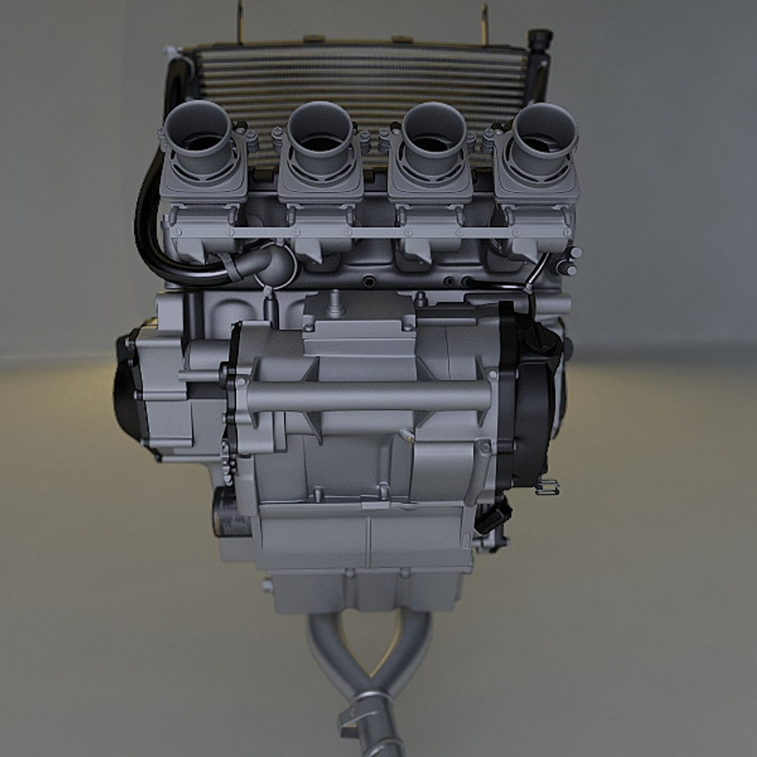 3d Model R6 Engine