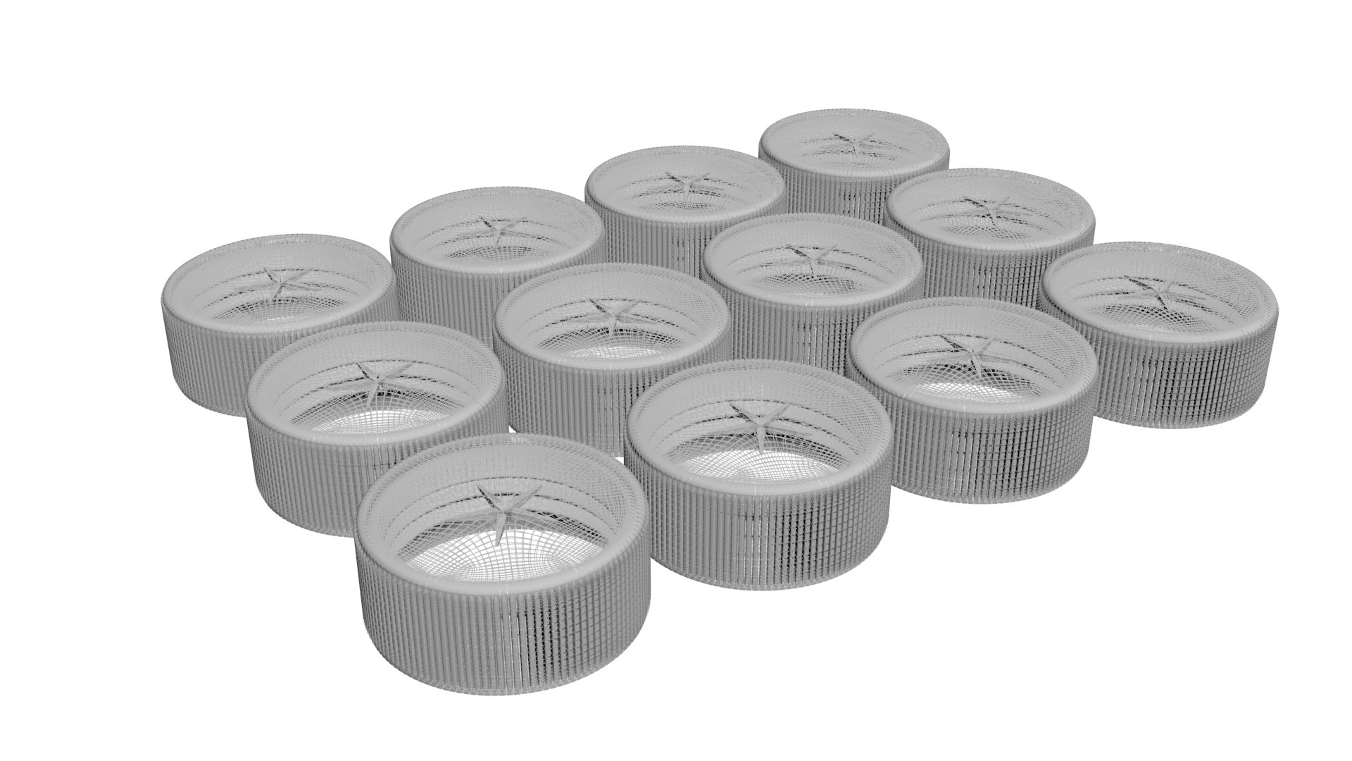 Transparent Plastic Bottle Caps Set 3D Model - TurboSquid 2244154
