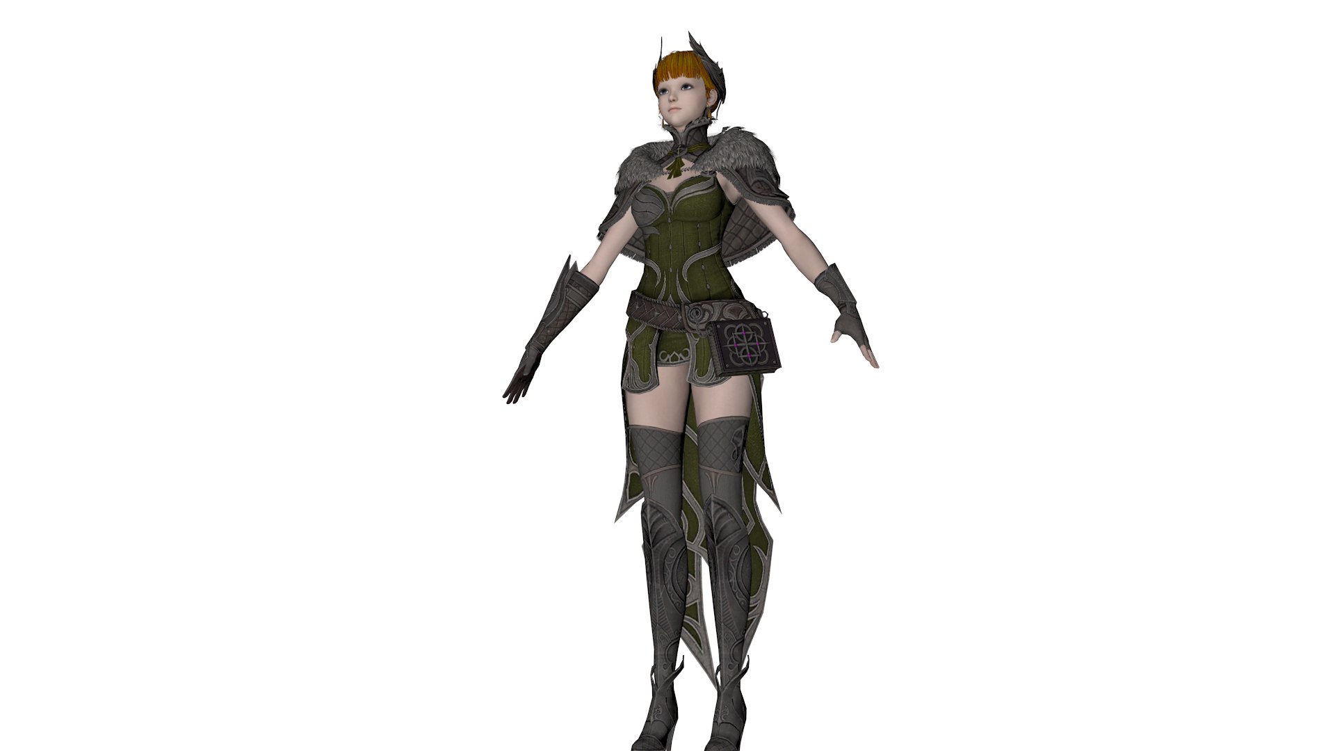 Stylized Fantasy Huntress Model 3D Model - TurboSquid 2398324