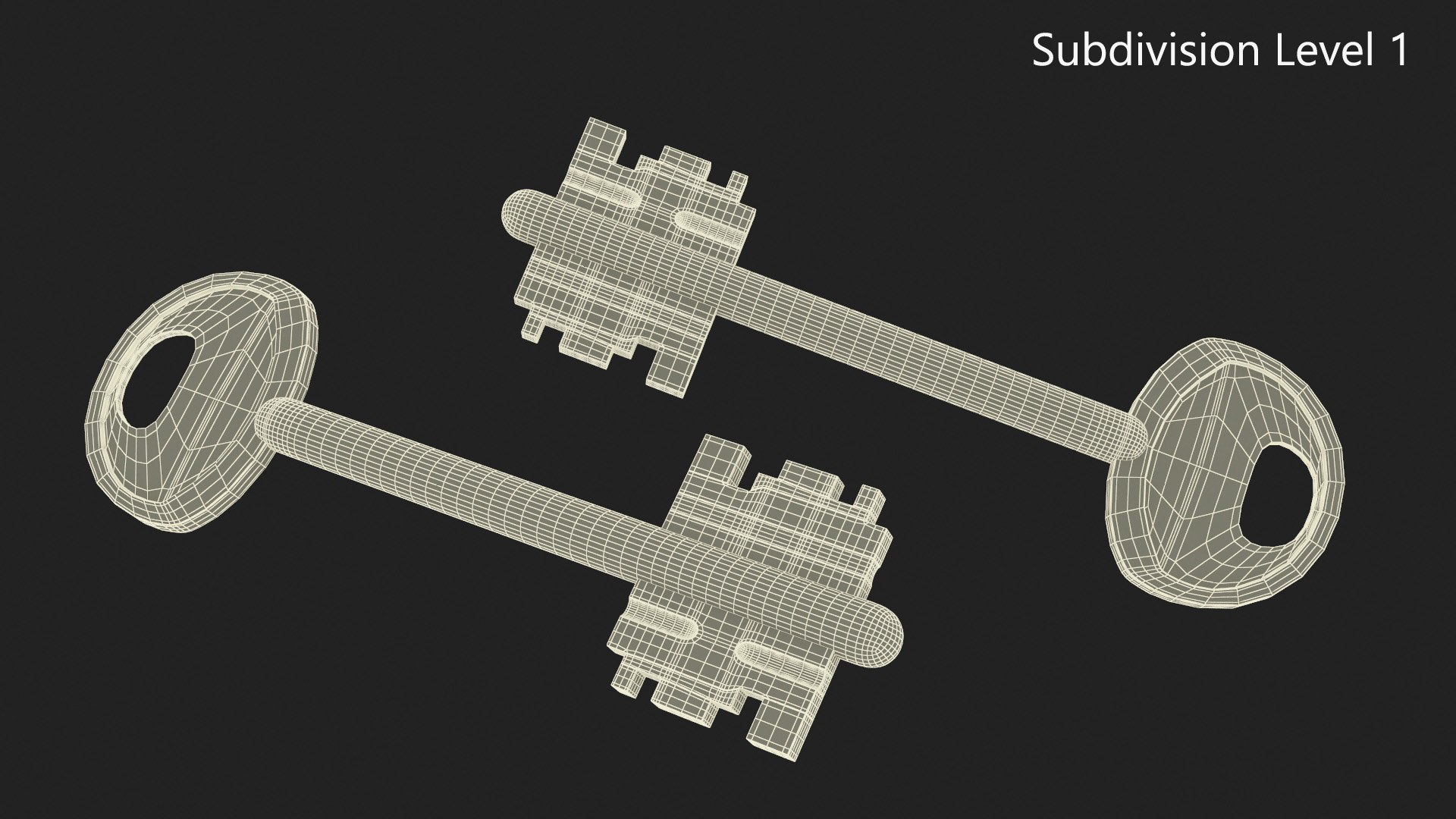 Door Lock Key 3D Model - TurboSquid 2222437