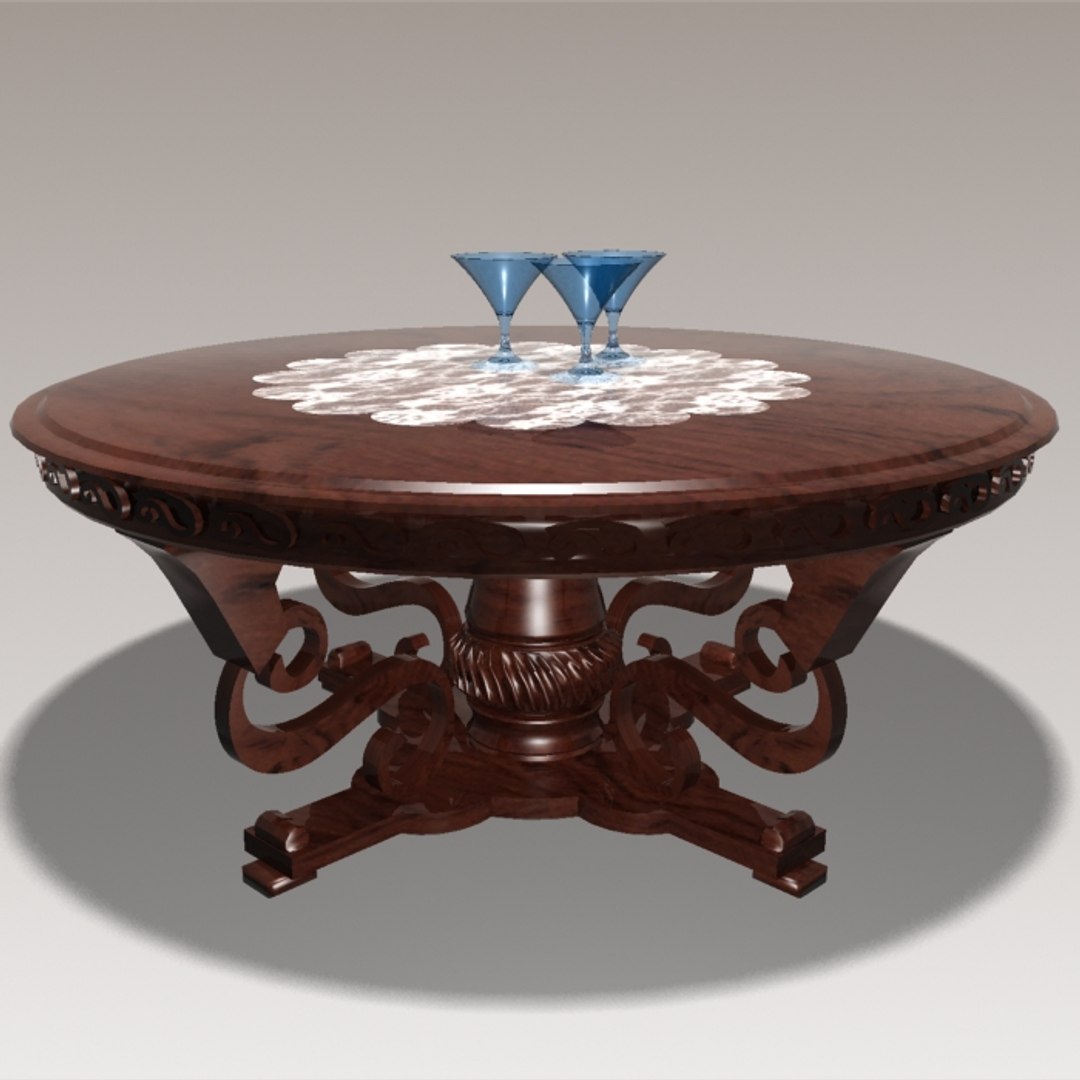 3d Antique Table Model