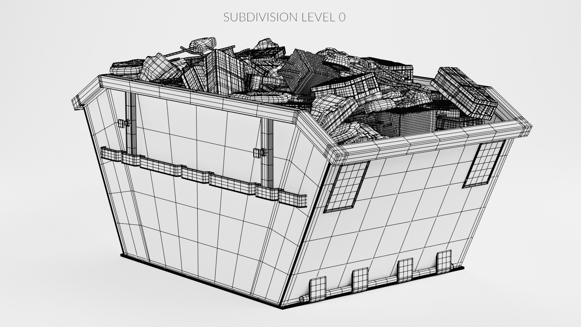 Skip Contains 3D Model - TurboSquid 1592587