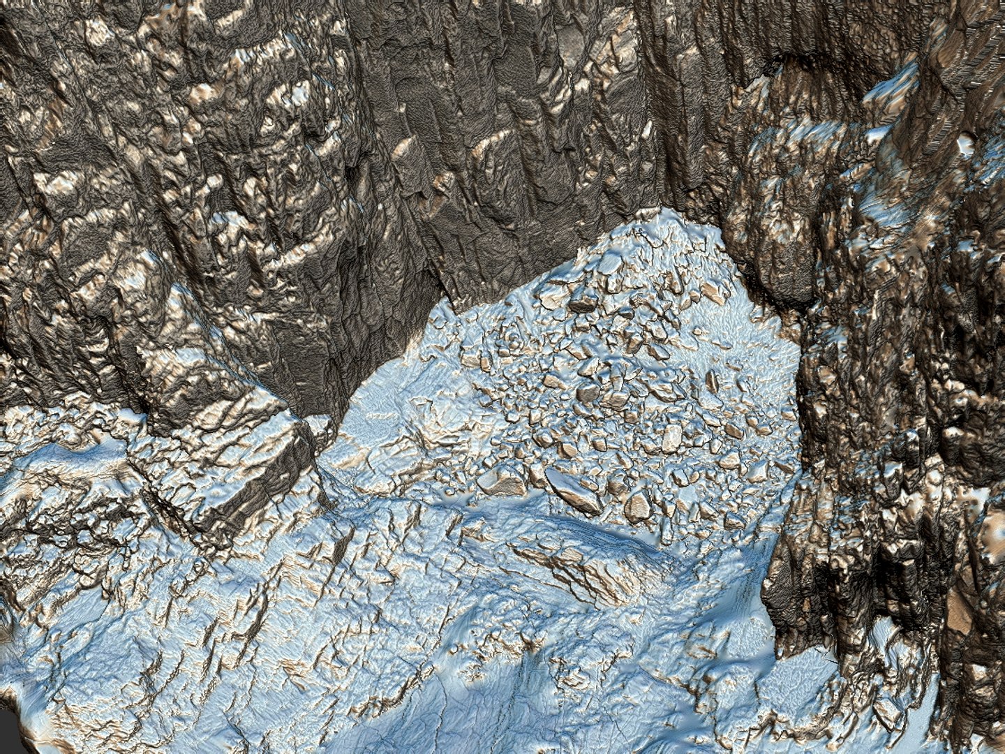 3d Black Cliffs 16k