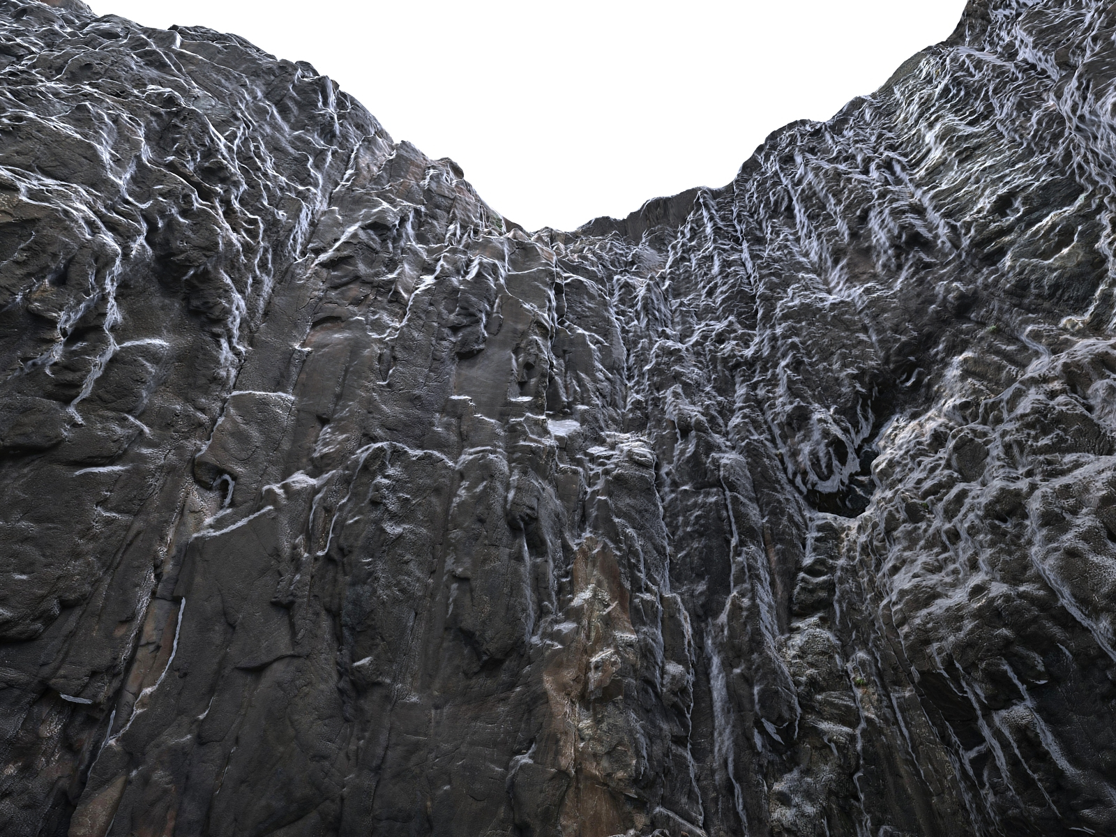 3d black cliffs 16k