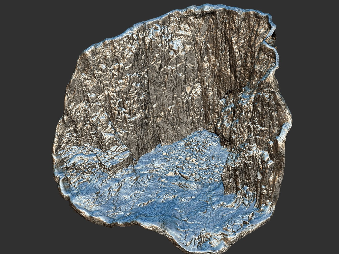 3d Black Cliffs 16k