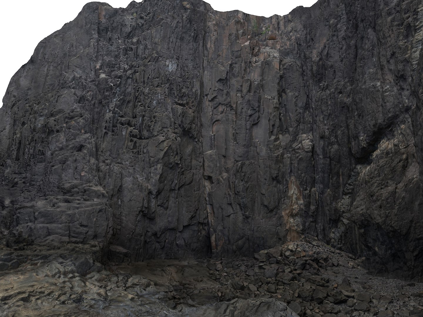 3d Black Cliffs 16k