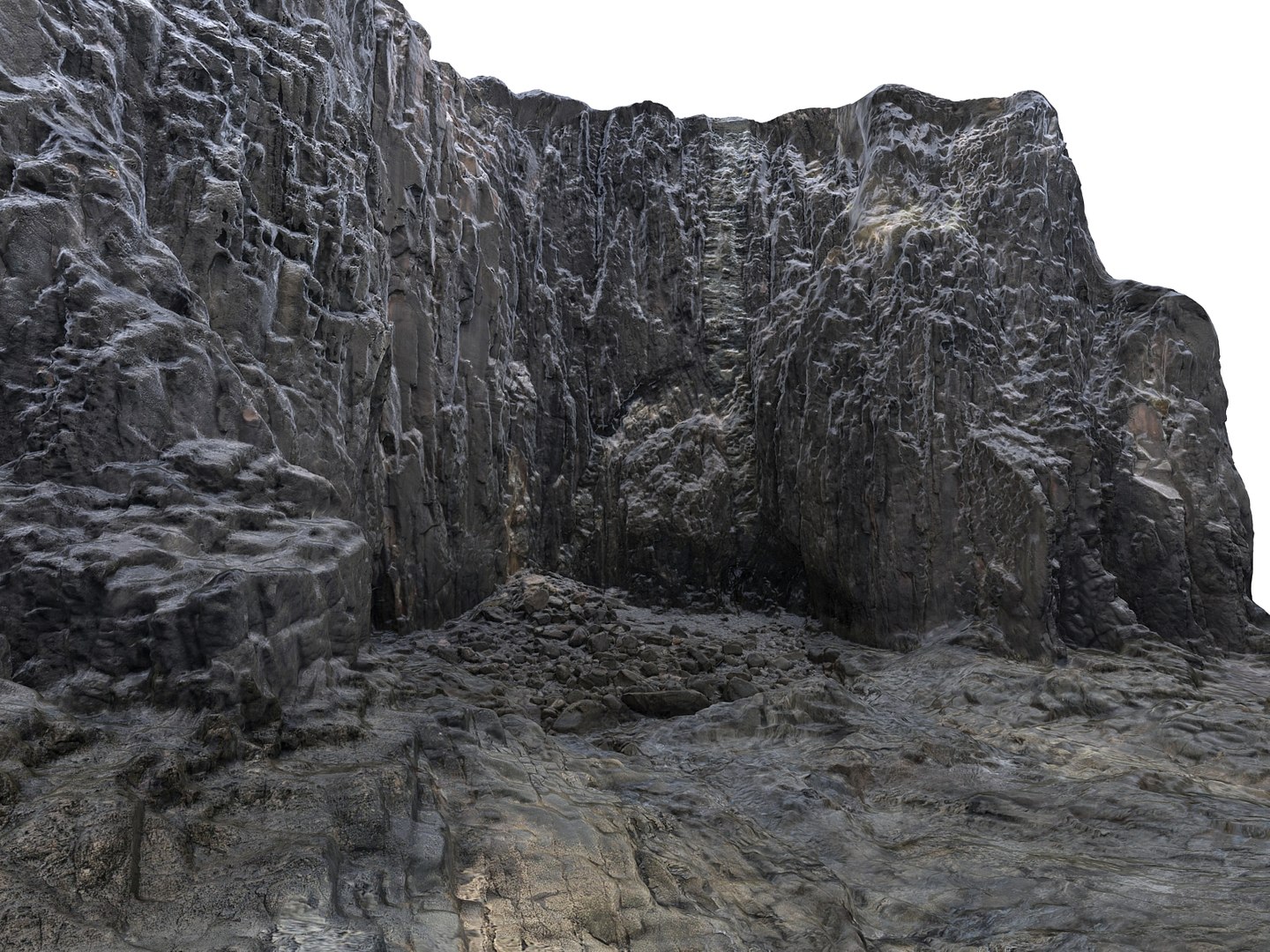 3d Black Cliffs 16k