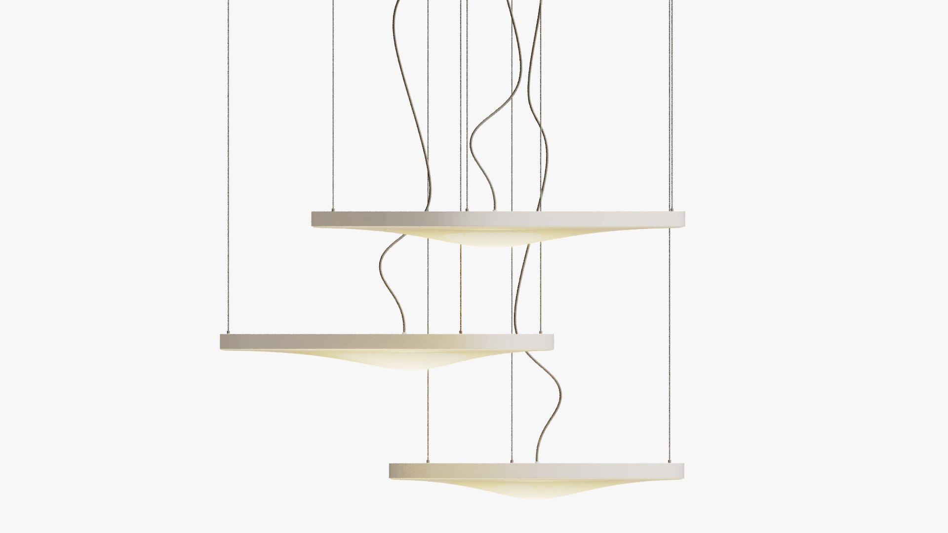 3D Pendant Lamp Luceplan Petale Model - TurboSquid 2236294