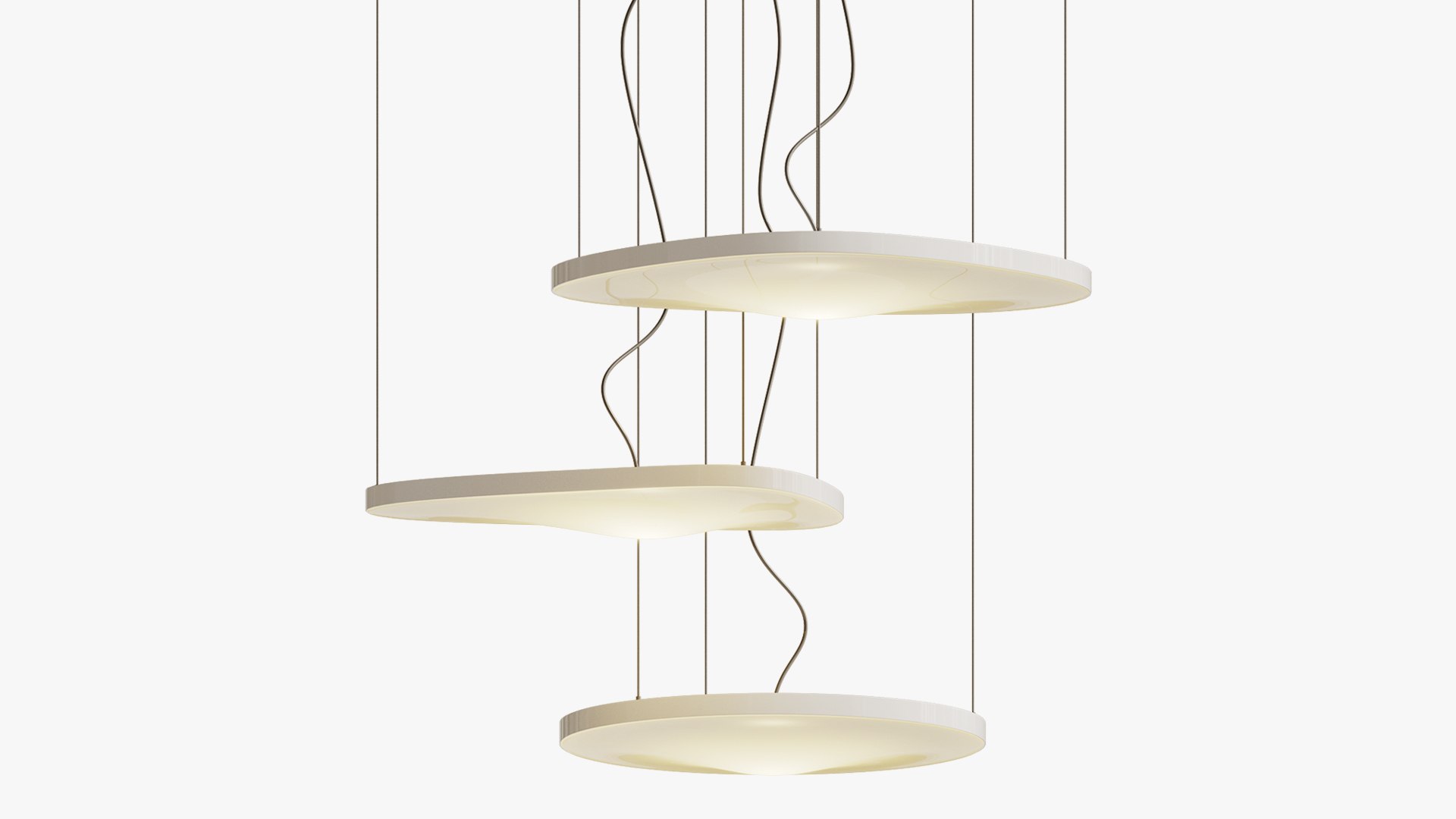 3D Pendant Lamp Luceplan Petale Model - TurboSquid 2236294