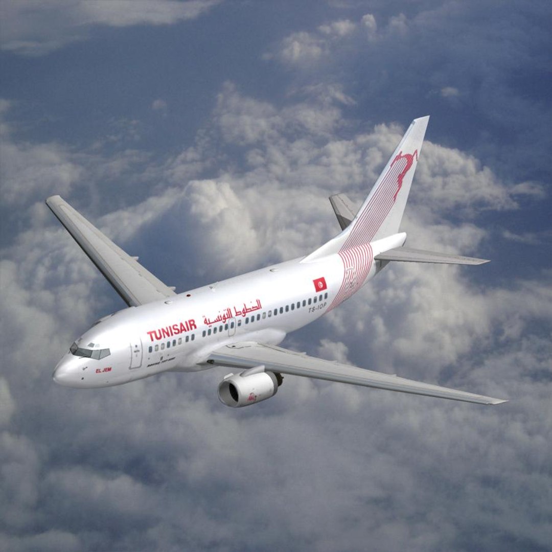 3d Max B737-600 Tunisair