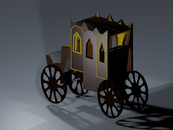 3D 3D Studio Carriage horse vehicle