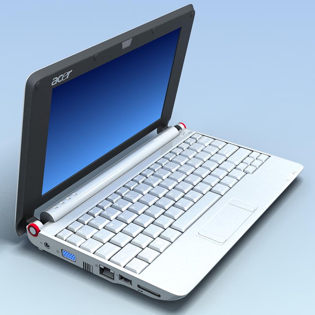3d model notebook acer aspire aoa150