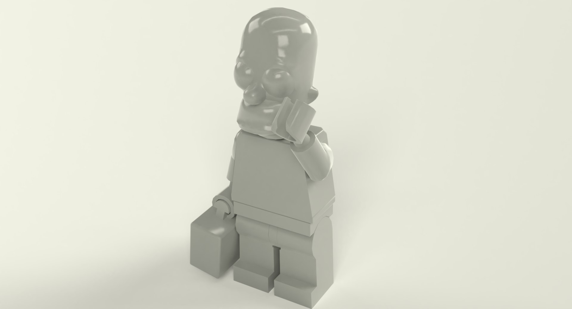Lego Homer Simpson 3D Model - TurboSquid 1377943