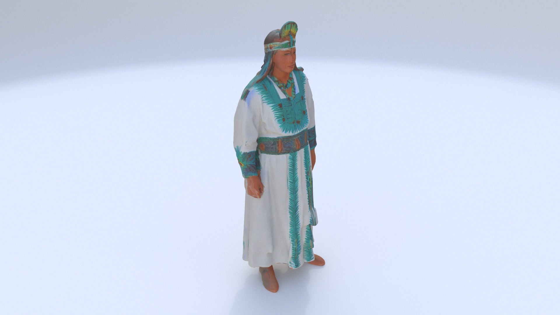 Aztec Royal Priest Attire 3D - TurboSquid 2328171