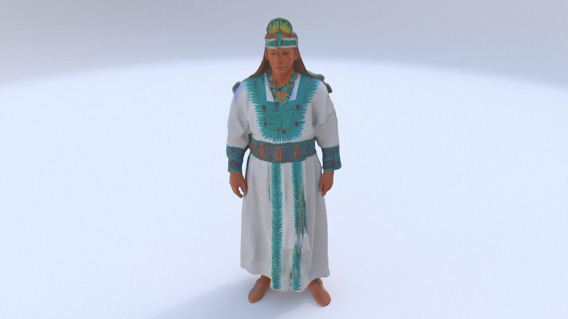 Aztec Royal Priest Attire 3D - TurboSquid 2328171
