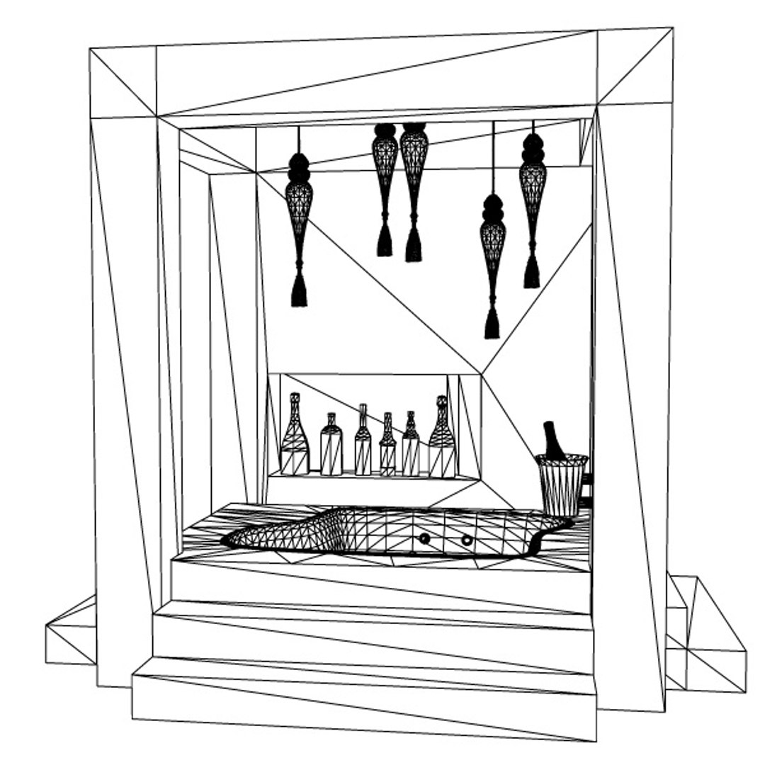 3d Indoor Jacuzi Model