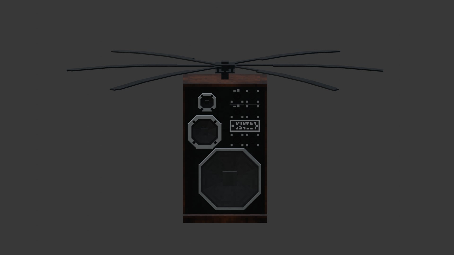 Speaker Helicopter 3D Model - TurboSquid 2270794